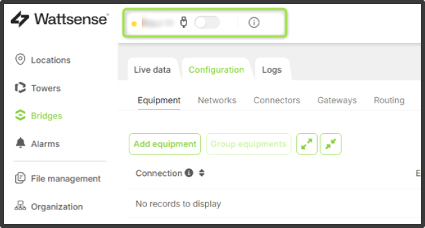 Bridge connection status in the Wattsense console – Wattsense Support ...